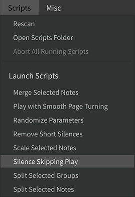 11 スクリプトを使用する | Synthesizer V Studio User Manual