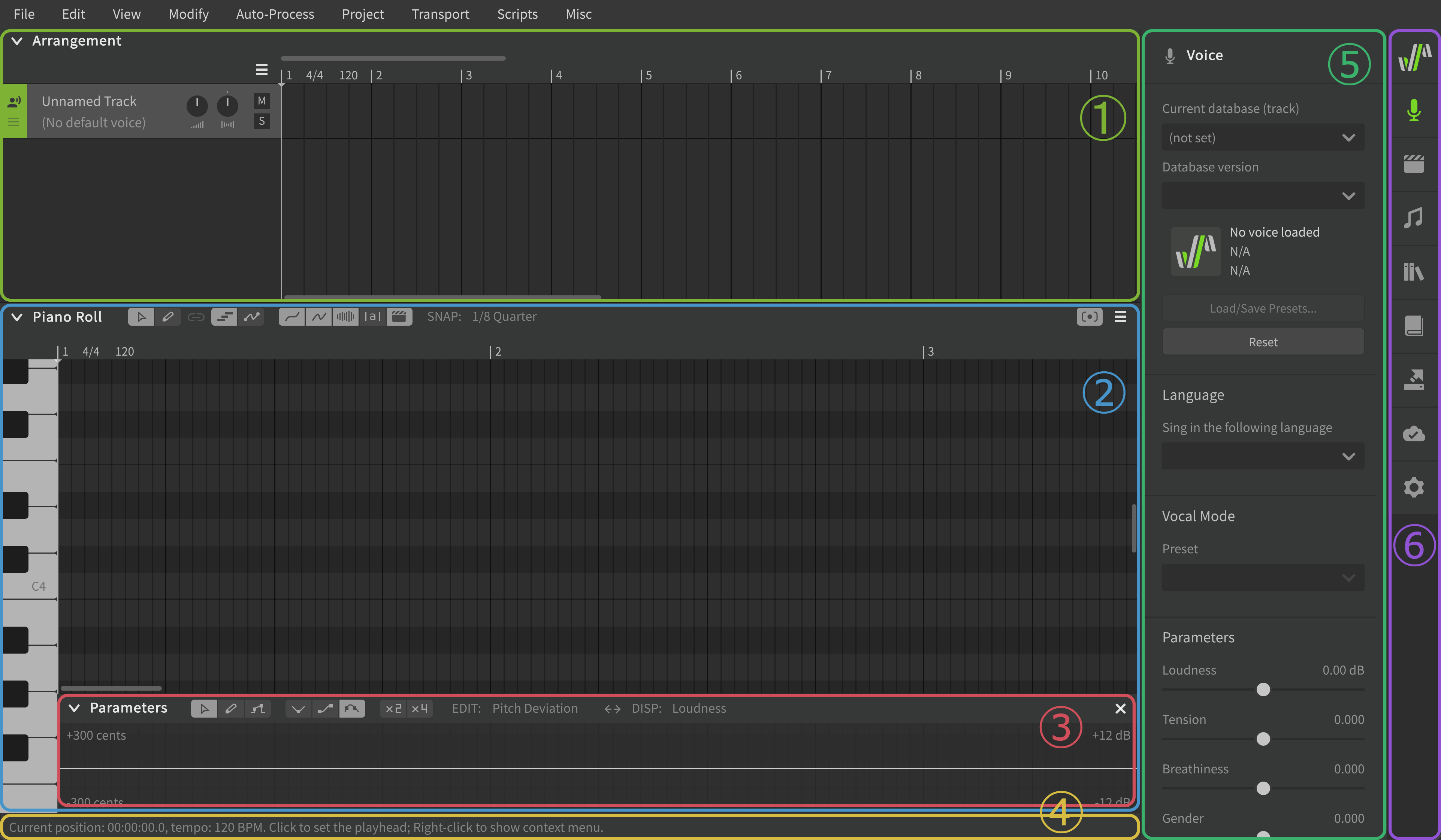 03 操作界面 | Synthesizer V Studio User Manual