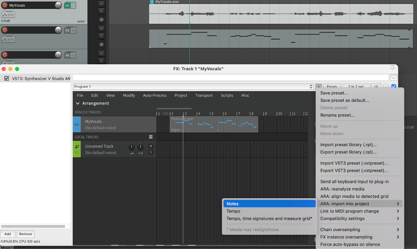 03 配置完整 ARA 模式 | Synthesizer V Studio User Manual
